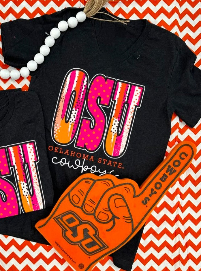 OSU Mixed Patterns Graphic Tee | Black – Nixxen Rayne